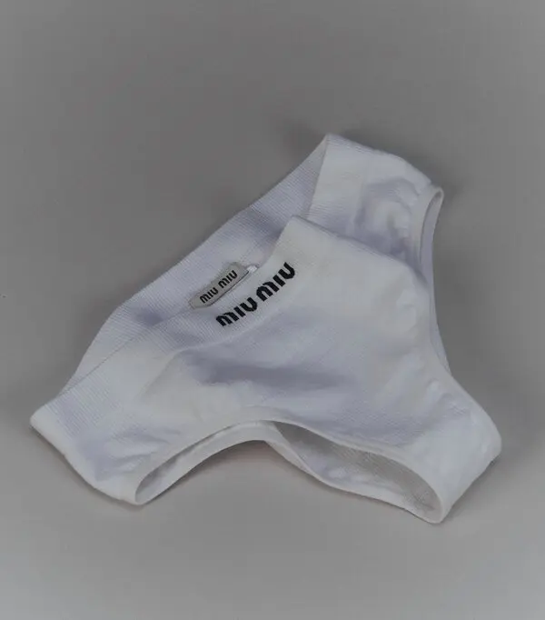 Miu Miu Ribbed Seamless Briefs