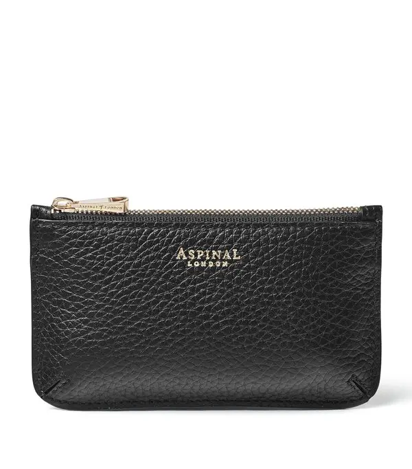 ASPINAL OF LONDON Leather Ella Card Holder - Black