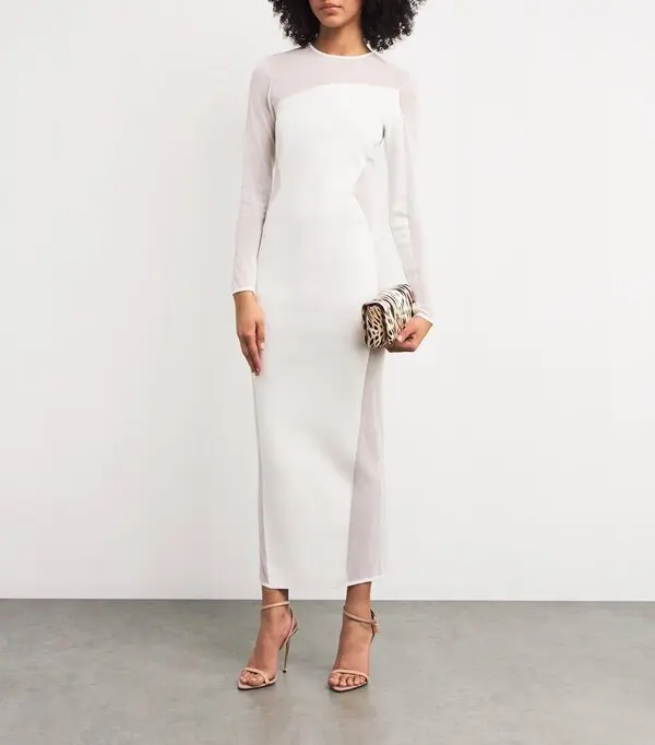 TOM FORD Leather Padlock Stiletto Sandals - Nude
