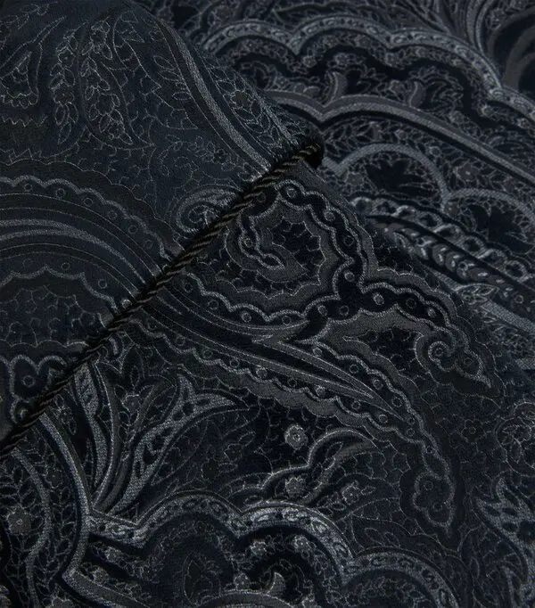 DANIEL HANSON Silk-lined Paisley Smoking Jacket