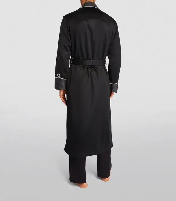 DANIEL HANSON Cashmere-silk Robe