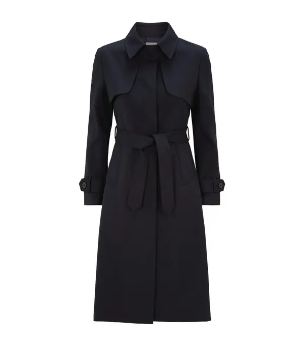 Sandro Pleated Trench Coat