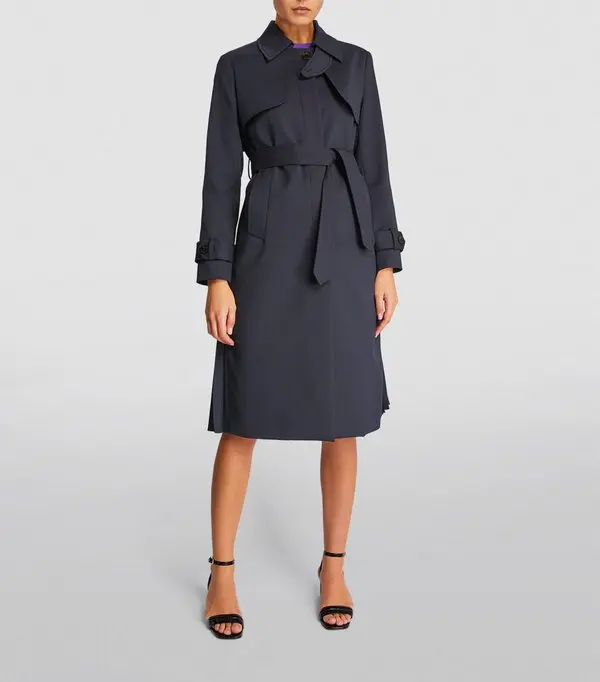 Sandro Pleated Trench Coat