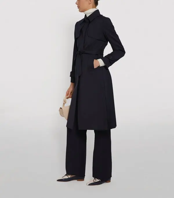 Sandro Pleated Trench Coat