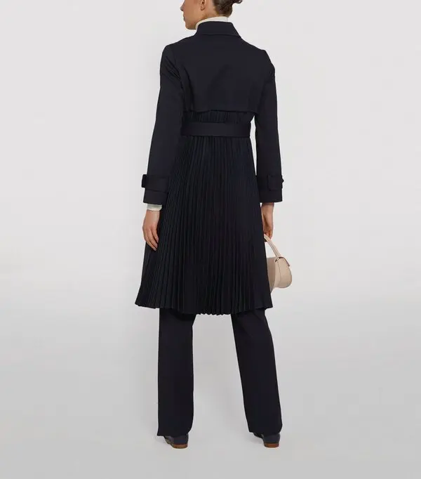 Sandro Pleated Trench Coat