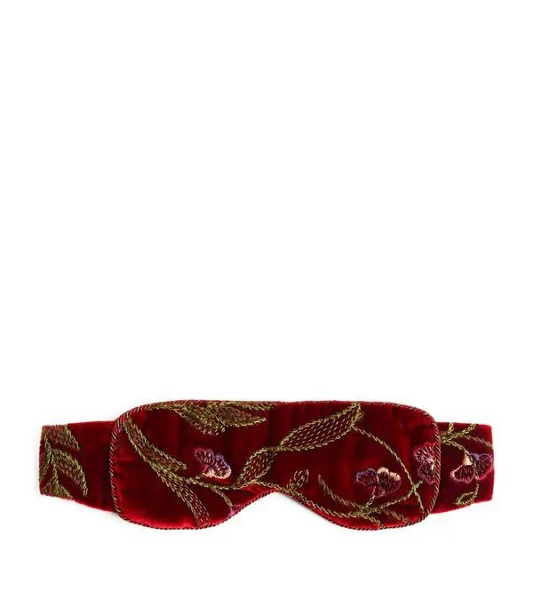 DANIEL HANSON Silk Embroidered Sleep Mask