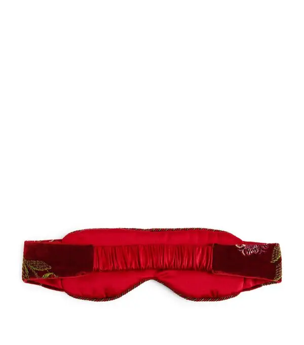 DANIEL HANSON Silk Embroidered Sleep Mask