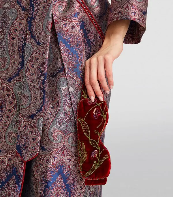 DANIEL HANSON Silk Embroidered Sleep Mask