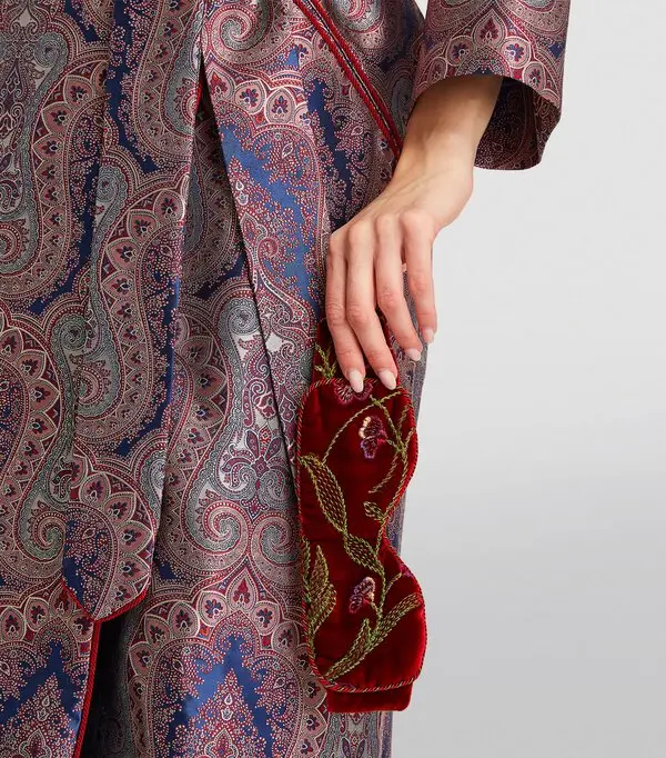 DANIEL HANSON Silk Embroidered Sleep Mask