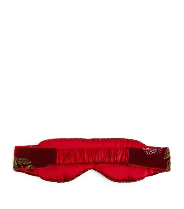 DANIEL HANSON Silk Embroidered Sleep Mask