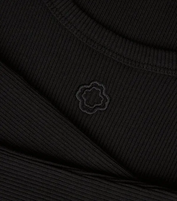 Maje Rib-knit Tank Top - Black