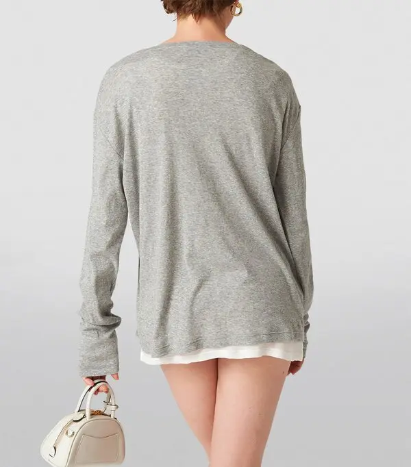Miu Miu Logo-patch Long-sleeve T-shirt
