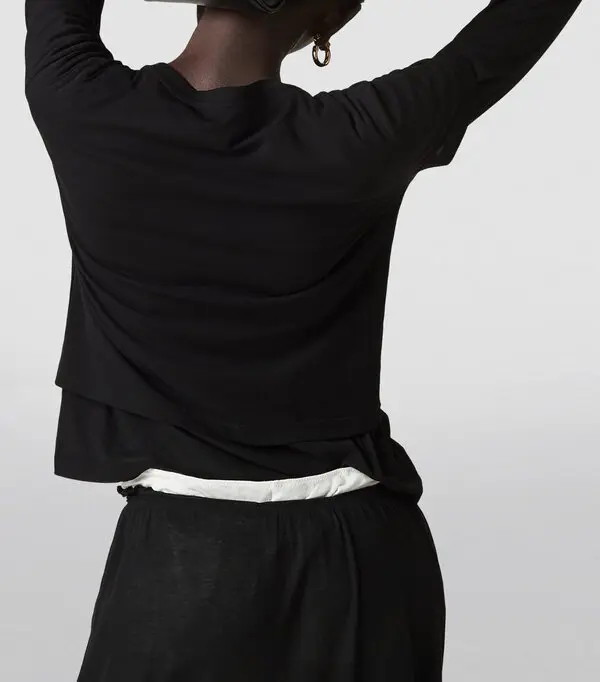 Miu Miu Logo-patch Short-sleeve T-shirt
