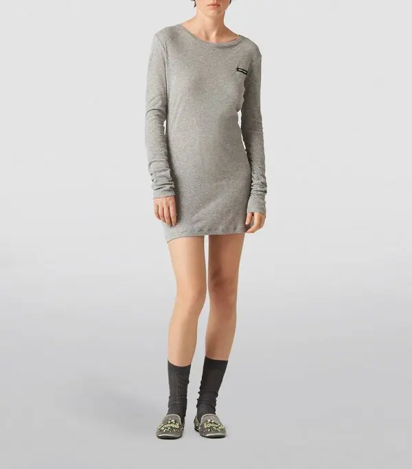 Miu Miu Ribbed Mini Dress