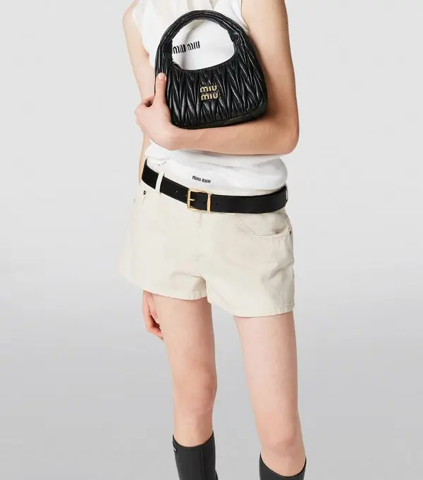 Miu Miu Leather Belt - Black