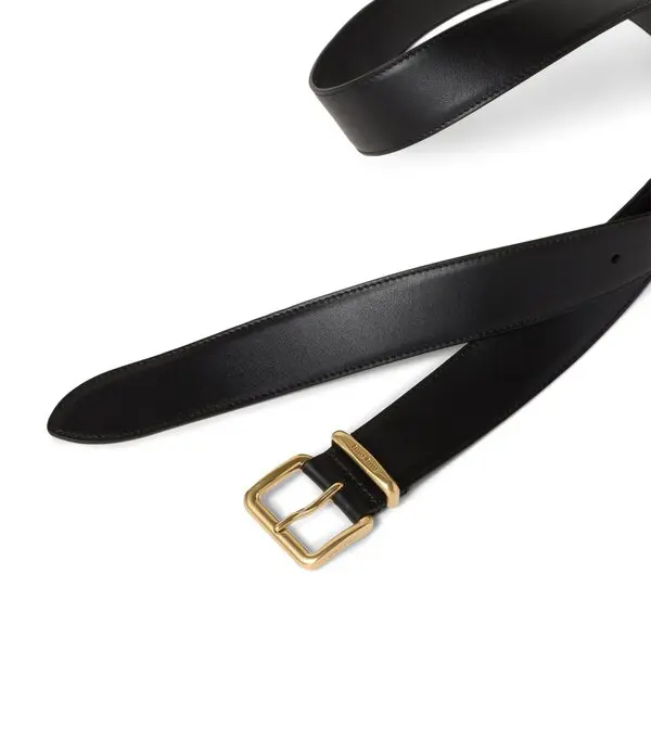 Miu Miu Leather Belt - Black