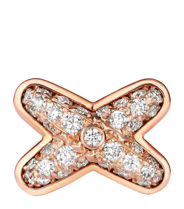 CHAUMET Jeux De Liens Single Earring - Rose Gold