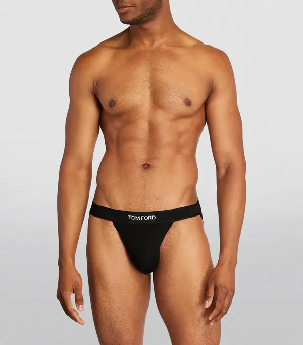 TOM FORD Logo Jock Strap - Black