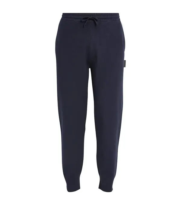 Sandro Patch-detail Sweatpants - Blue