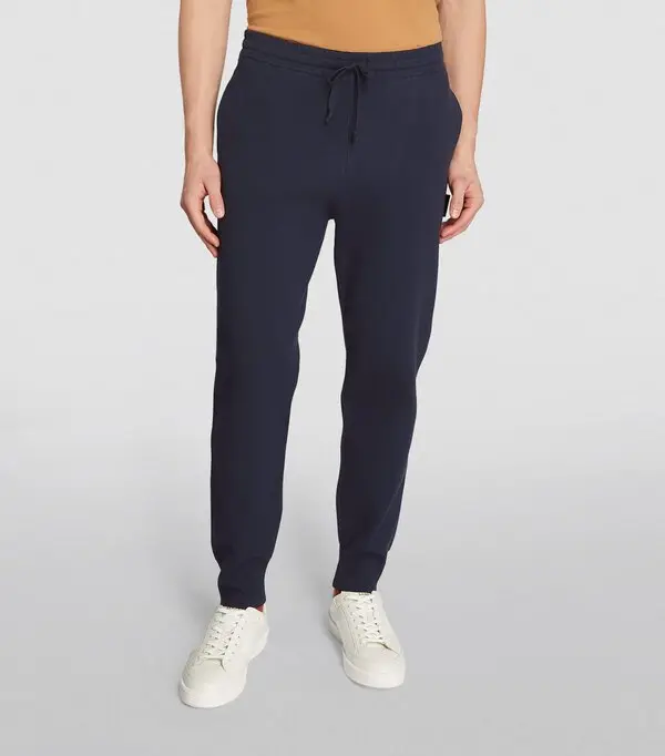 Sandro Patch-detail Sweatpants - Blue