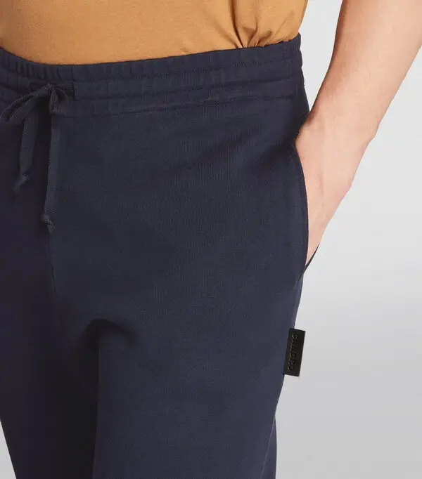 Sandro Patch-detail Sweatpants - Blue