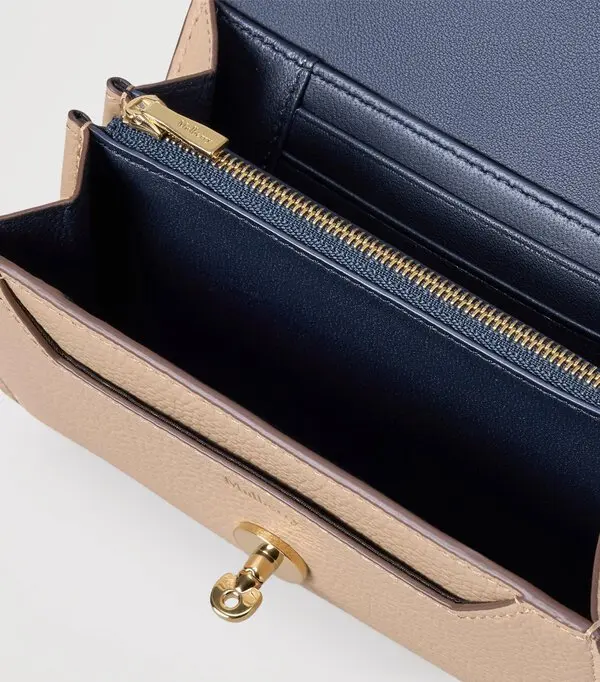 Mulberry Medium Leather Darley Wallet - Beige