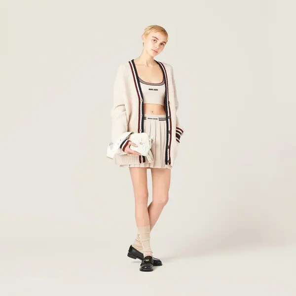 Miu Miu Cashmere Crop Top