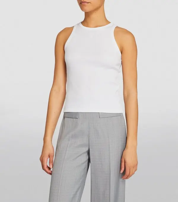 Sandro Ribbed Tank Top - Beige
