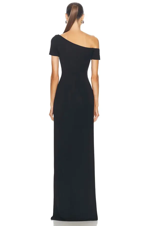 SID NEIGUM Side Cutout Off Shoulder Dress