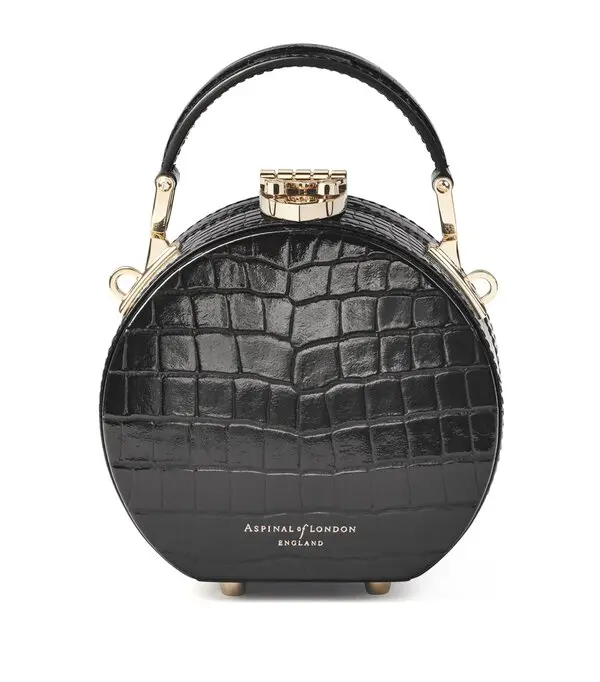 ASPINAL OF LONDON Micro Hat Box Bag - Black