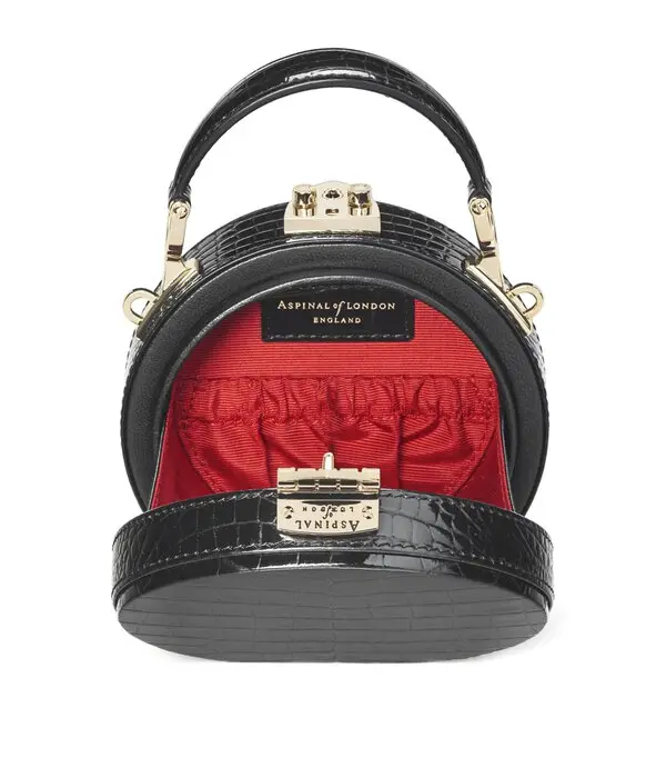 ASPINAL OF LONDON Micro Hat Box Bag - Black