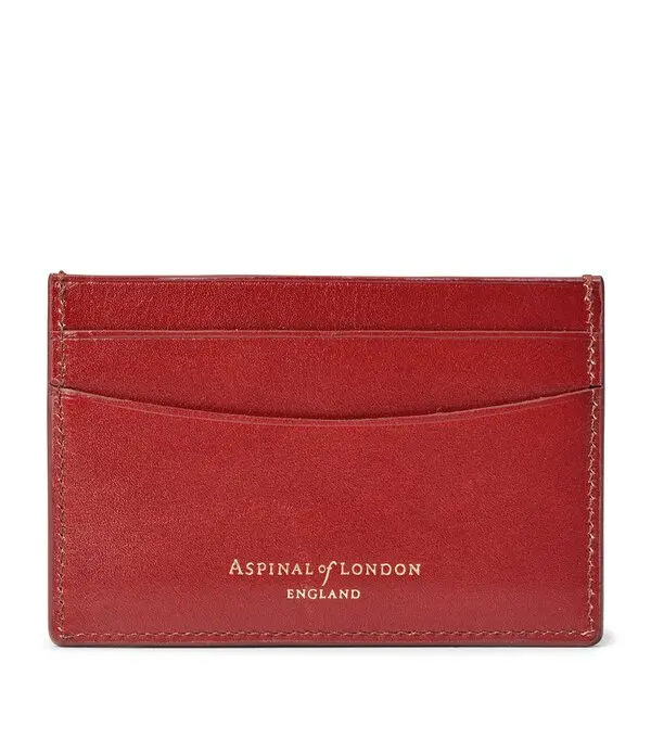 ASPINAL OF LONDON Slim Card Holder - Brown