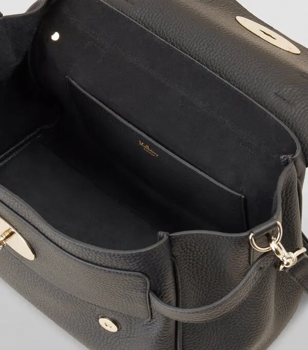 Mulberry Leather Alexa Crossbody Bag - Black