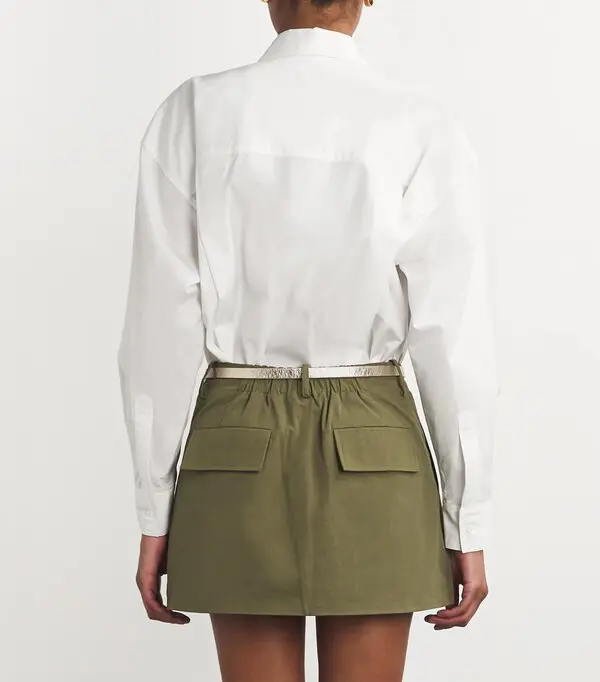 Maje Leather Clover Belt - Gold