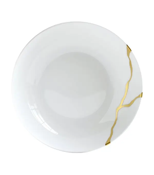 Bernardaud Kintsugi Coupe Soup Bowl - Gold