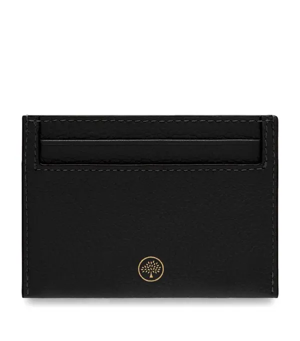 Mulberry Leather Logo Card Holder - Black