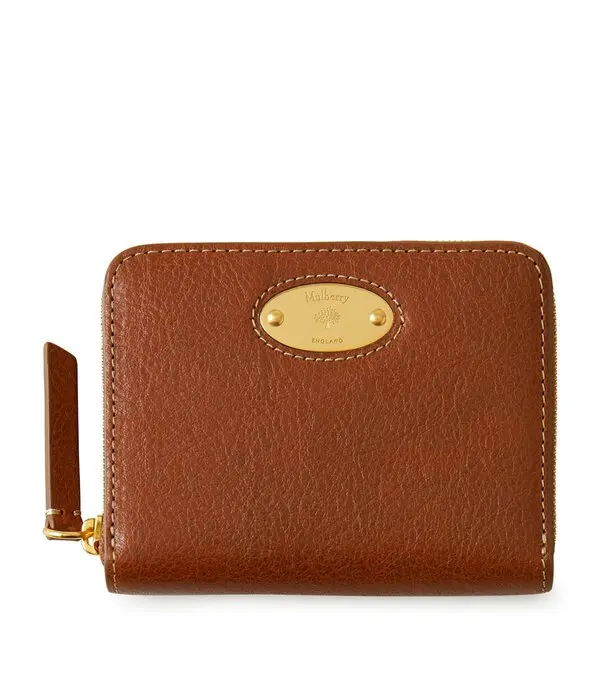 Mulberry Logo Plaque Purse - Brown