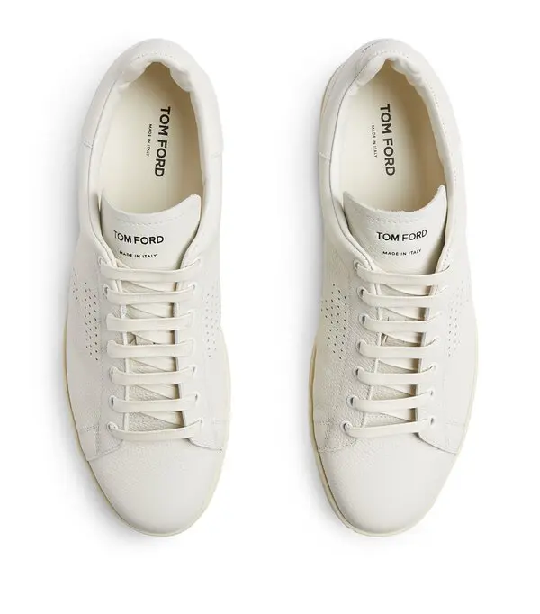 TOM FORD Leather Warwick Sneakers - Neutral