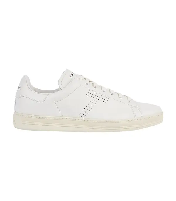 TOM FORD Leather Warwick Sneakers - Neutral