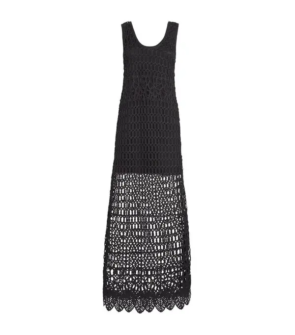 sandro crochet dress SANDRO - Ethel polo-style crochet dress