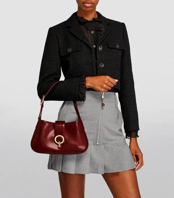 Sandro Janet Leather Shoulder Bag