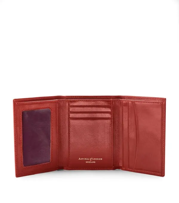 ASPINAL OF LONDON Leather Trifold Wallet - Brown