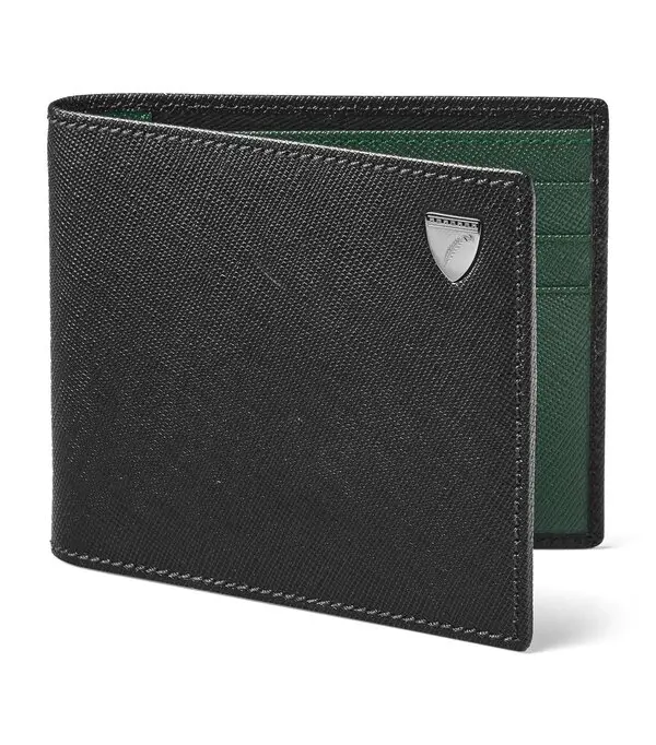 ASPINAL OF LONDON Leather Bi-fold Wallet - Black