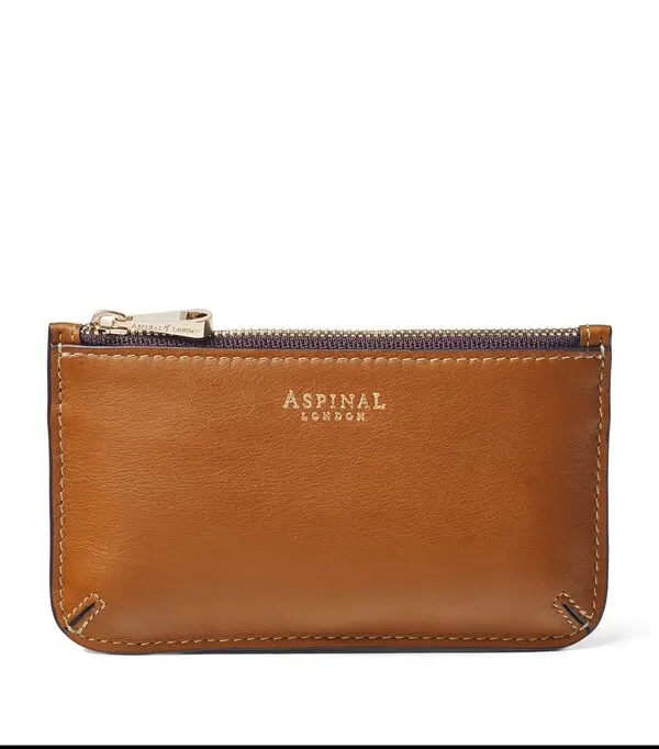 ASPINAL OF LONDON Leather Ella Card Holder - Brown