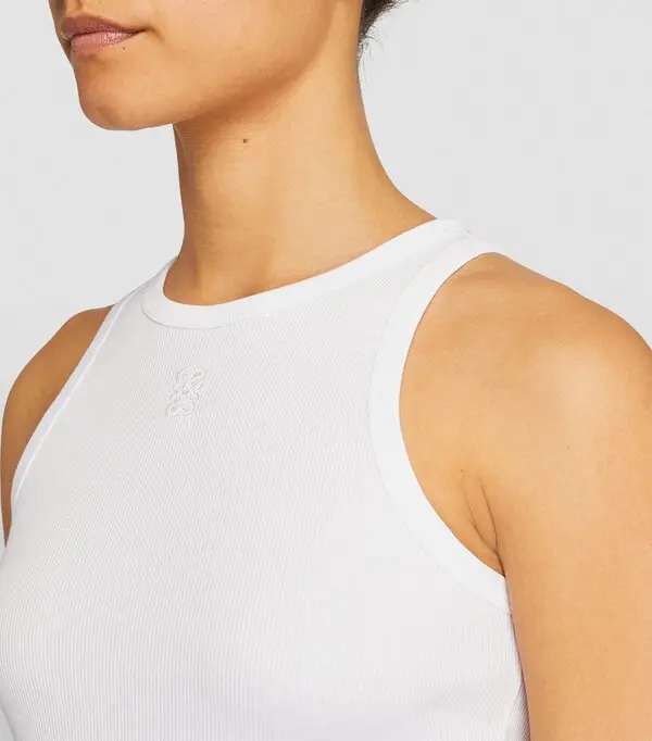 Sandro Ribbed Tank Top - Beige