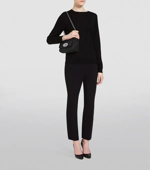 Mulberry Leather Lily Shoulder Bag - Black