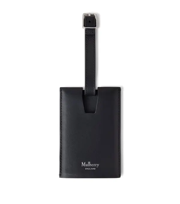 Mulberry Calfskin Luggage Tag - Black