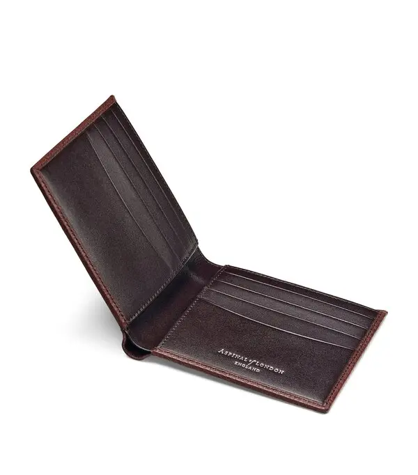 ASPINAL OF LONDON Classic Billfold Leather Wallet - Brown