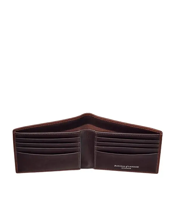 ASPINAL OF LONDON Classic Billfold Leather Wallet - Brown