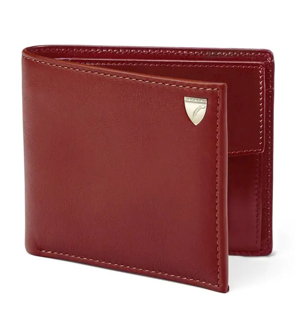 ASPINAL OF LONDON Leather Bifold Coin Wallet - Brown